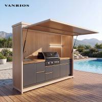 China Modular Cooking Outdoor BBQ Pod Heavy Duty Aluminum Frame And Stainless Steel Storage for sale