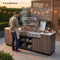 China Powder Coated Aluminum Modular Outdoor Kitchen Sets With  Grill Tailored Versatility for sale