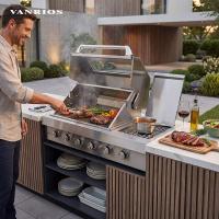 China Powder Coated Aluminum Modular Outdoor Kitchen Sets With  Grill Tailored Versatility for sale