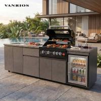 China IP67 Prefabricated Outdoor Kitchen Kits With UV Resistant Multi Module Cabinets for sale