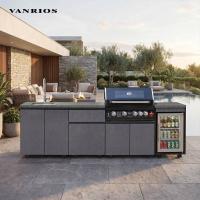 China IP67 Prefabricated Outdoor Kitchen Kits With UV Resistant Multi Module Cabinets for sale