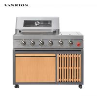China Modern Modular Freestanding BBQ Grill Aluminum With High Capacity Weatherproof Storage for sale