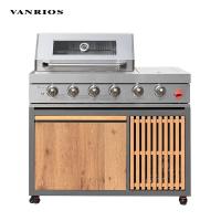 China Framework Aluminum Freestanding Gas Grills SUS304 With Thermal Distribution Heat Retention for sale