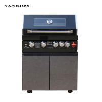 China High BTU Output Stand Alone Natural Gas Grill With Rust Free Aluminum Cabinet And SUS304 Stainless Steel Construction for sale