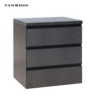 China Modern Powder Coated Outdoor Kitchen Cabinets Aluminum PVC Composite  With 3 Silent Closing Drawers for sale