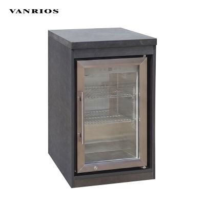 China Versatile Outdoor Kitchen Refrigerator Cabinet Seamless Ergonomic for sale
