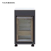China Modern Built In Outdoor Kitchen Fridge Cabinet With 63L Beverage Cooler for sale