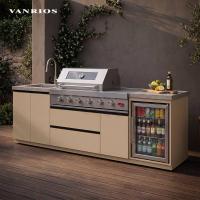 China Contemporary Aluminum outdoor bbq grill island with Integrated Utility Modules for sale