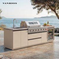 China Contemporary Aluminum outdoor bbq grill island with Integrated Utility Modules for sale