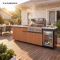 China Professional Aluminum Outdoor Kitchen Set Rust Free With Integrated Gas Grill for sale