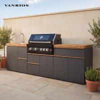 China Signature Stainless Steel Premade Outdoor Kitchen Island With Integrated Grill for sale