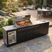 China 29.2 KW 99500 BTU Outdoor Kitchen Set Piezo Ignition with Professional Gas Grill for sale