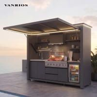 China Architectural Outdoor BBQ Pod For Modern Living Spaces Outdoor Kitchen Island for sale