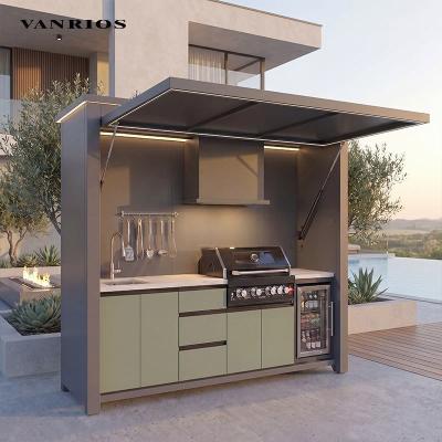 China 18.7KW Outdoor BBQ Pod With Gas Grill System Plug And Play Modular Design for sale