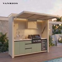 China UV Stable Outdoor Bbq Pods For Sale With Integrated Refrigeration Storage for sale