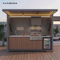 China All In One Outdoor BBQ Station With 4 Burner Grill Weather Ready 723 × 460 Mm for sale
