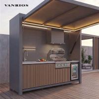 China All In One Outdoor BBQ Station With 4 Burner Grill Weather Ready 723 × 460 Mm for sale