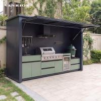 China Multi Cooking Outdoor BBQ Pod with Gas & Ceramic Grills  22.1KW 75300 BTU 650×460mm for sale