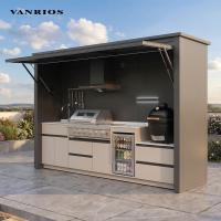 China Flame Safety Integrated Bbq Cooking Station Customized With Gas & Ceramic Grills for sale