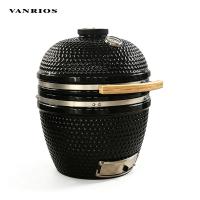 China Premium 21 Inch Egg Ceramic Charcoal Grill For Resorts Backyard BBQ for sale