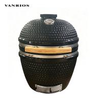 China Premium 21 Inch Egg Ceramic Charcoal Grill For Resorts Backyard BBQ for sale