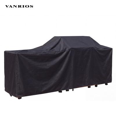China Dustproof UV Resistant Outdoor Kitchen Island Cover Custom Fabric Enclosure Cover for sale
