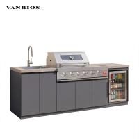 China Contemporary Outdoor Kitchen Set With Grill & Storage Bbq Kitchen Island for sale