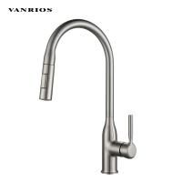 China Stainless Steel Pull Out Faucet With 360° Rotation For Outdoor Kitchen for sale