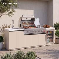 China Contemporary Custom Outdoor Kitchen Islands OEM ODM For Villa Hospitality for sale