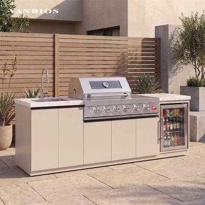 China Contemporary Custom Outdoor Kitchen Islands OEM ODM For Villa Hospitality for sale