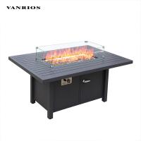 China Modern Aluminum Fire Pit Table with SUS304 Burner System for sale