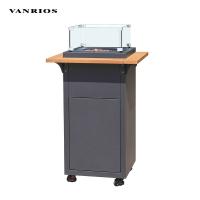China Powder-Coated Aluminum Gas Fire Table with 55,000 BTU and Stainless Steel Burner for Outdoor Patio for sale