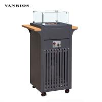 China Powder-Coated Aluminum Gas Fire Table with 55,000 BTU and Stainless Steel Burner for Outdoor Patio for sale