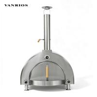 China 4.55kW High-Heat Stainless Steel Commercial Pizza Oven with Mobile Trolley Cart for Outdoor Catering for sale