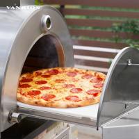 China 4.55kW High-Heat Stainless Steel Commercial Pizza Oven with Mobile Trolley Cart for Outdoor Catering for sale