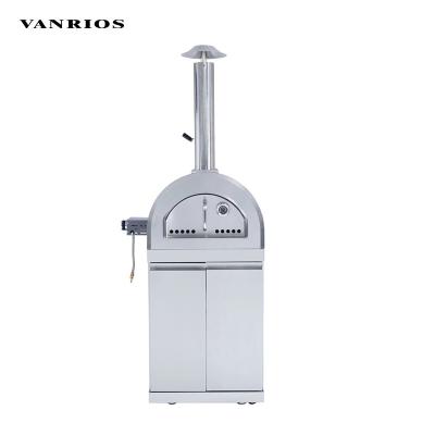 China Dual-Fuel Stainless Steel Outdoor Pizza Oven with 9.3KW Infrared Ceramic Burners PZ-06 for sale
