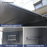 China VANRIOS Outdoor BBQ Pod Shed Swing Door shed-04-22 Reinforced Support Rod Lift Aluminum Storage Rack W2580xD790xH2350mm for sale