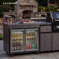 China Modular Aluminum Outdoor Kitchen Trash Bin Cabinet With Integrated Storage Module for sale
