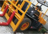 China TCM FD100 Japan Used Forklift 10 Tons Yellow Color With Pneumatic Tire Type for sale