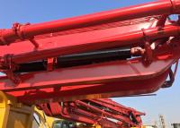 China 2012 Year Used Benz Concrete Pump 37m White And Red , 32000kg Weight for sale