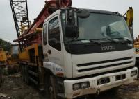 China ISUZU 37 White Used Concrete Pump With 32.1 Meters Maximum Cloth Depth for sale
