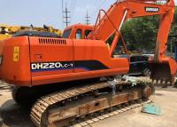 China DH220LC-7 Used Excavator Machine , Used Crawler Excavator 2012 Orange Color Korea Made for sale
