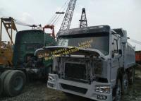 China Used Dump Truck HOWO 375 dump truck White color 12 wheels Africa construction work for sale
