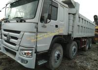 China Used Dump Truck HOWO 375 dump truck White color 12 wheels Africa construction work for sale