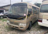 China Used Toyota Coaster Bus 2016 school bus Golden color cheap price for sale for sale