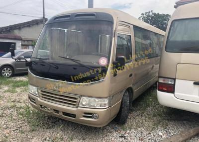 China Used Toyota Coaster Bus 2016 school bus Golden color cheap price for sale for sale