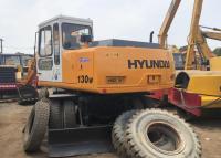 China Used Excavator Machine hyundai 130W wheel excavator 2004 yellow Korea excavator 140W 150W for sale