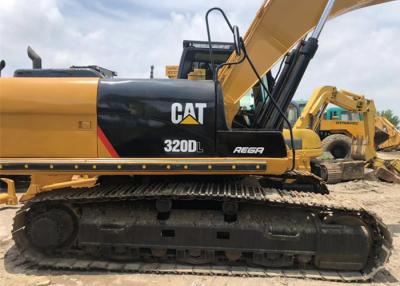 China Yellow Used Caterpillar Excavator 320d With 2750mm Tail Swing Radius for sale