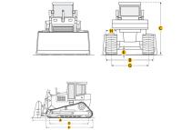 China Caterpillar D7H Used Caterpillar Bulldozer , Used Construction Equipment for sale