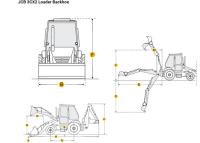 China Used Backhoe Loader JCB 3CX mini loader one year warranty cheap hot sale 4CX backhoe for sale